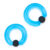 Simple Captive Bead Rings, Ocean - Gorilla Glass