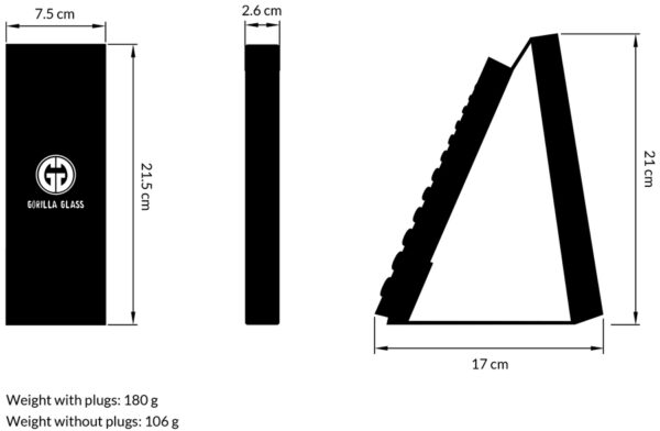 Plugs Display – Gorilla Glass